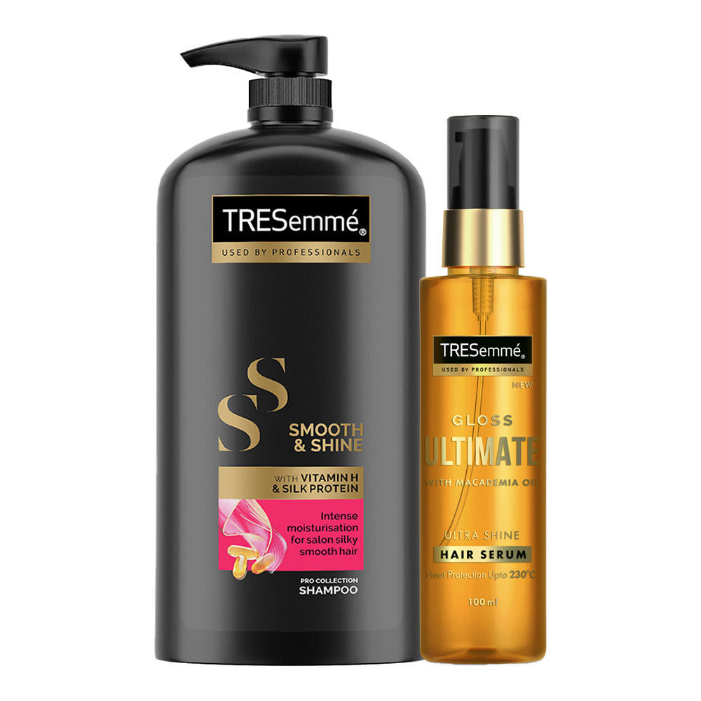 Tresemme Smooth And Shine Shampoo With Gloss Ultimate Hair Serum – Box2Buy